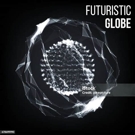 스플래시 파티클 연결 구조입니다 빛나는 원및 파티클의 추상 구체 모양입니다 3d 벡터 일러스트레이션 글로벌 네트워크 연결 시각화 0명에 대한 스톡 벡터 아트 및 기타 이미지