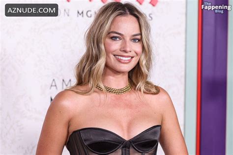 Margot Robbies Sexy Cleavage Shines At Saltburn Premiere Aznude