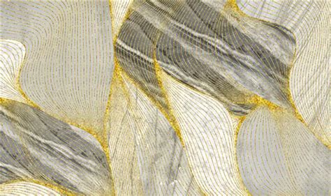 نقاشی دیواری کاغذ دیواری مدرن سنگ مرمر سیال انتزاعی اشکال طلایی آبی خاکستری سیاه و چوبی با خطوط