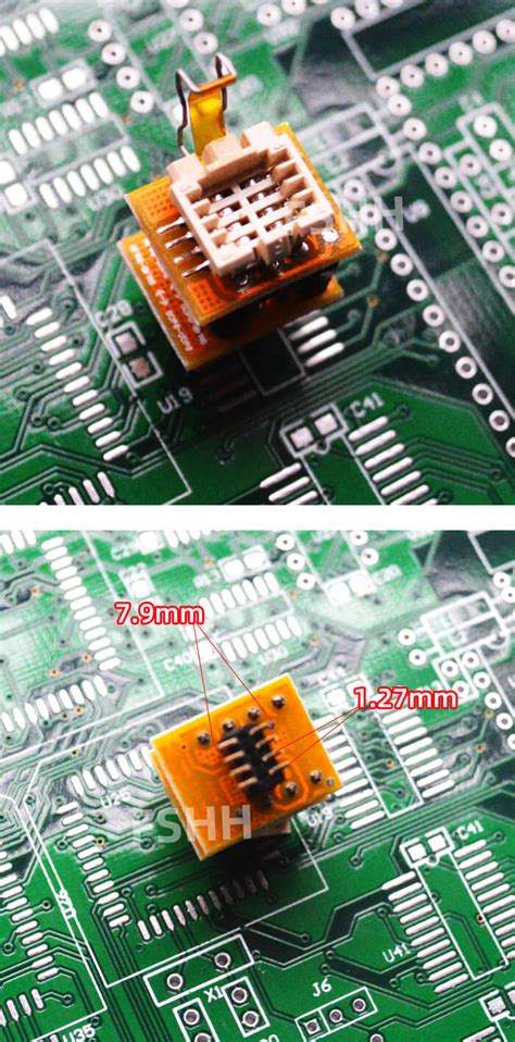 208mil Sop8 Test Socket Soic8 Ic Socket Clamshell Adapter Socket Back Pin Smd Smt Test Socket