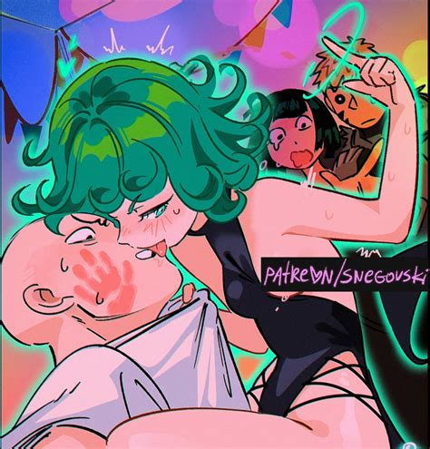 Tatsumaki Fubuki Saitama And Genos One Punch Man Drawn By