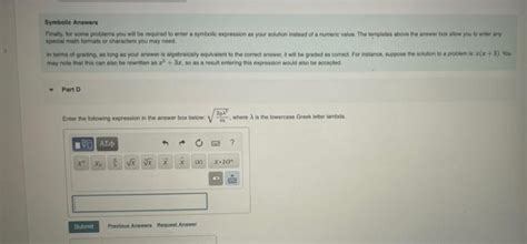 Solved Symbolic Answers Finally For Some Problems You Will