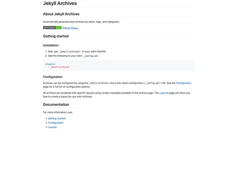 Jekyll Archives By Jekyll A Undefined Template Built At Lightspeed