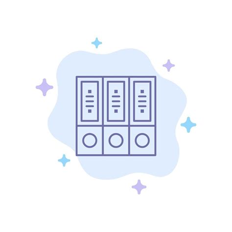 Files Archive Data Database Documents Folders Blue Icon On Abstract Cloud Background 17968600