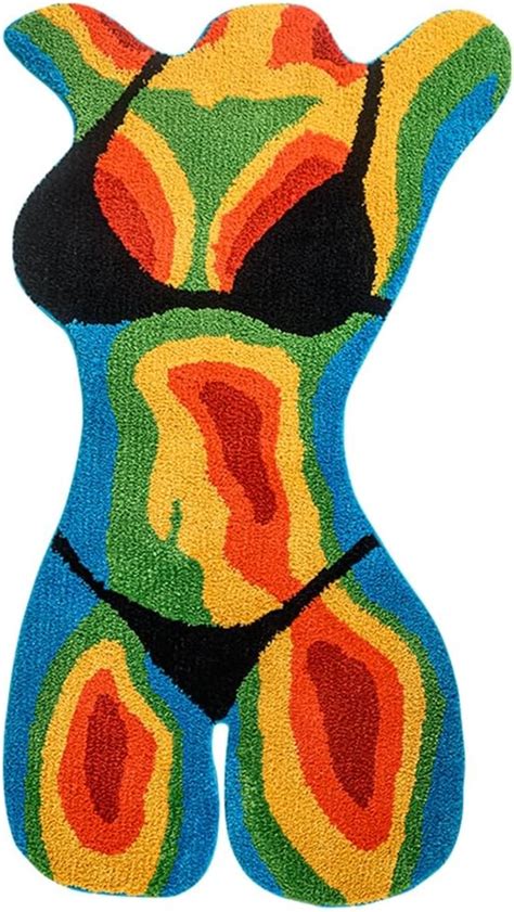 Niokit Sexy Girl Bathroom Rug Cute Funny Microfiber Bath