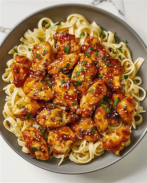 Honey Pepper Chicken With Creamy Garlic Butter Pasta Evelyns Cooking