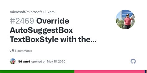 Override Autosuggestbox Textboxstyle With The Defaulttextboxstyle