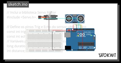Projeto Radar Wokwi Esp32 Stm32 Arduino Simulator