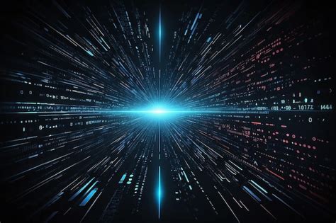 premium photo binary code background digital abstract technology