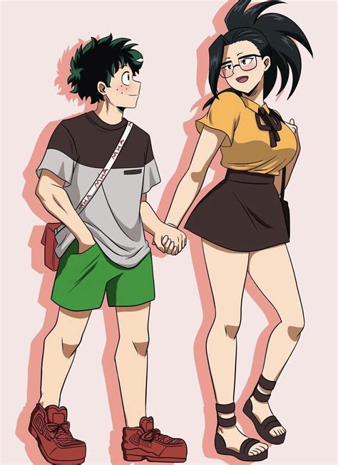 Momo And Deku Walk Together Rizumomo