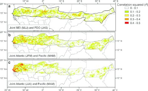 Maps Of Joint Correlations R 2 From Partial Correlation Analysis Of