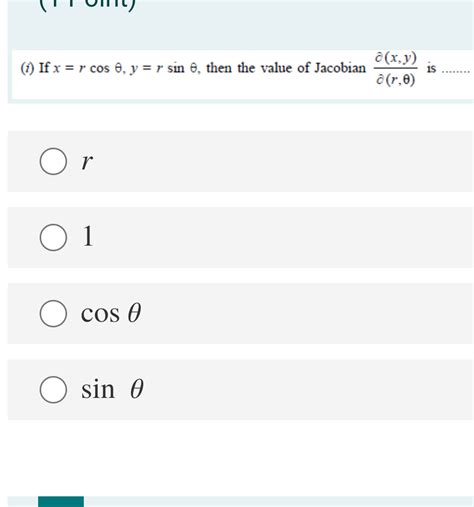 Solved If U X 1 Y V Xy Then The Value Of The Chegg Com