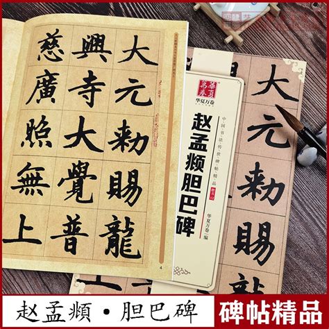 書法繪畫趙孟頫膽巴碑 中國書法傳世碑帖精品 楷書12 趙夢眺楷書毛筆書法練字帖精粹名品碑帖原帖 華夏萬卷編 湖南美 蝦皮購物