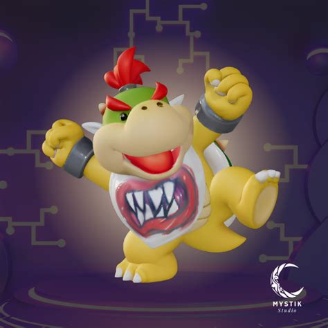 🐢 Bowser Jr 3d Figurine Of Bowsers Son・ Stl File For 3d Printing・cults