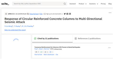 Response Of Circular Reinforced Concrete Columns To Multi Directional Seismic Attack