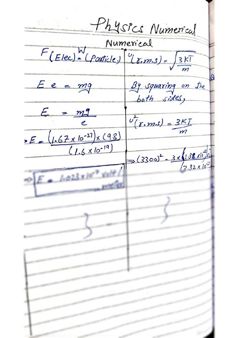 SOLUTION Physics Numericals Solution 2ndyear PDF Studypool