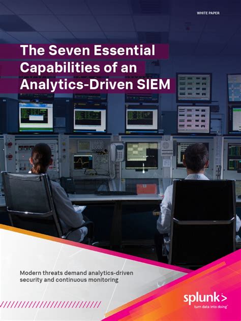 The Seven Essential Capabilities Of Analytics Driven Siem Pdf