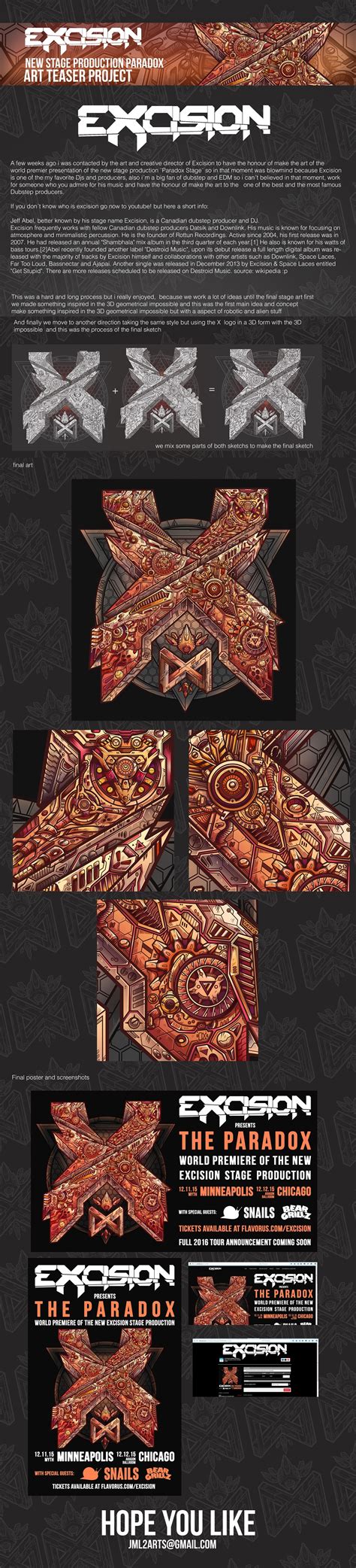 Excision New Stage Production Art Teaser Project On Behance