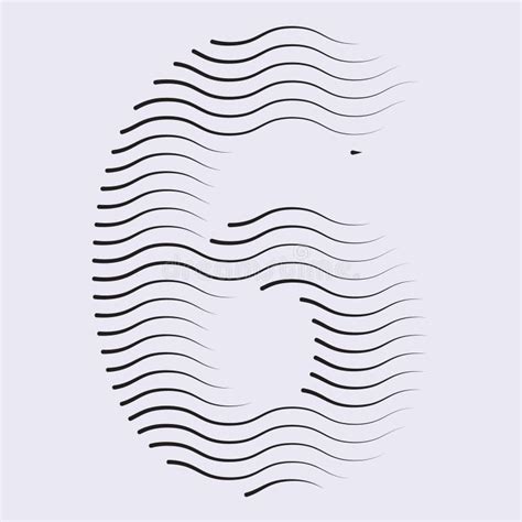 6 Number Lines Logo Icon Vector And Illustration Stock Vector Illustration Of Trend