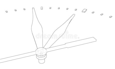 Clock Face Perspective View Stock Vector Illustration Of Office