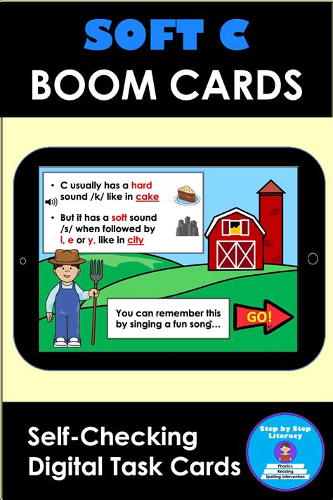 Soft C Or Hard C Spelling Boom Cards Orton Gillingham Spelling Activities Reading Fluency