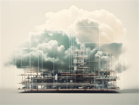 cloud data storage database cloud computing concept stock