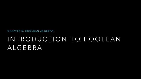 Solution Introduction To Boolean Algebra Studypool