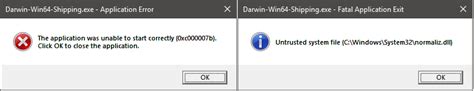 Untrusted System File When Launching Darwin Project Please Help Guys R Pcmasterrace