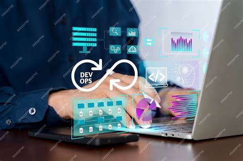 Premium Photo Devops Software Development And It Operations Engineer Working In Agile