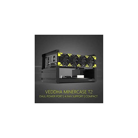 Buy GPU Aluminum Stackable Open Air Mining Computer Frame Rig Ethereum Veddha GPU FANS T