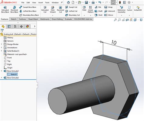 How To Scale A Part In Solidworks Goengineer