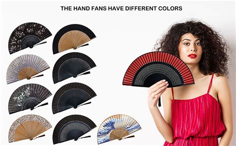 Sthuahe Hand Held Fan For Women Foldable Chinese Japanese