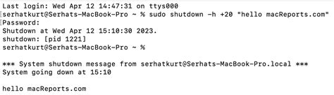 How To Shut Down A Mac From The Command Line With Terminal MacReports