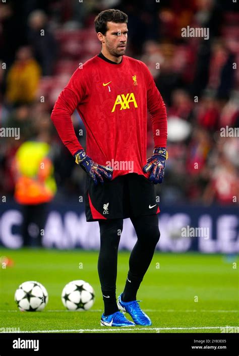 Liverpool Goalkeeper Alisson Becker Ahead Of The Uefa Champions League