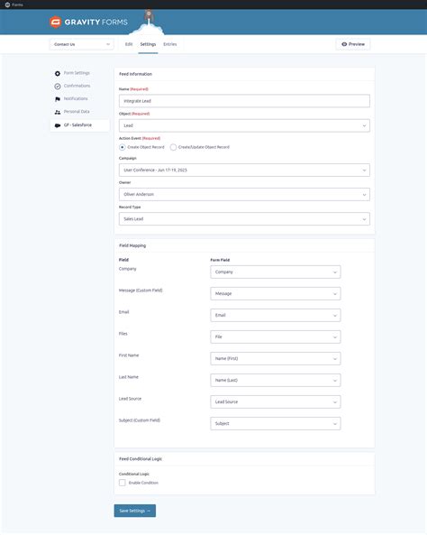 Gravity Forms Salesforce Integration Enhanced Plugin Obtain Code