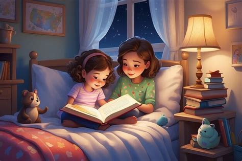 Mommys Little Reader Premium Ai Generated Image