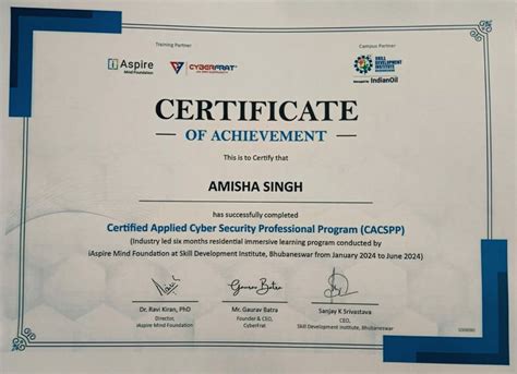 Im Happy To Share That Ive Completed The 6 Months Cybersecurity Bootcamp And Ive Earned My