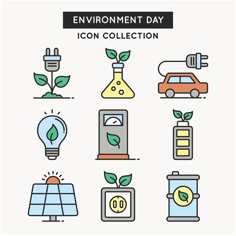 Environment Day Icon Pack 6897075 Vector Art At Vecteezy