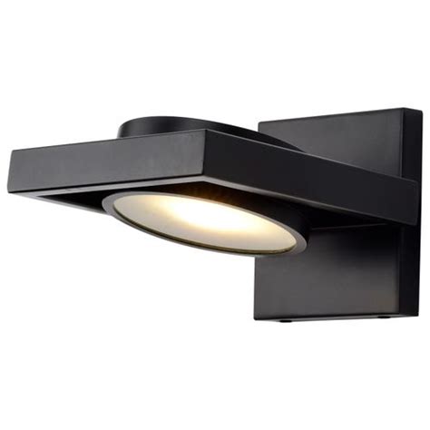 62 993 Nuvo 62 993 Hawk Led Pivoting Head Wall Sconce Black Finish