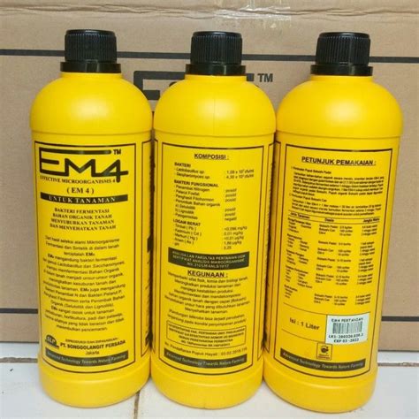 Em4 Kuning 1 Liter Membantu Memperbaiki Sifat Fisik Kimia Dan