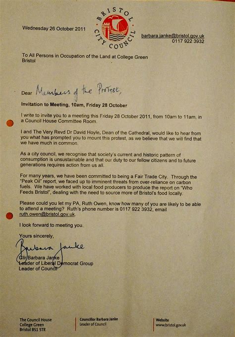 Invitation Letter General Assembly Meeting