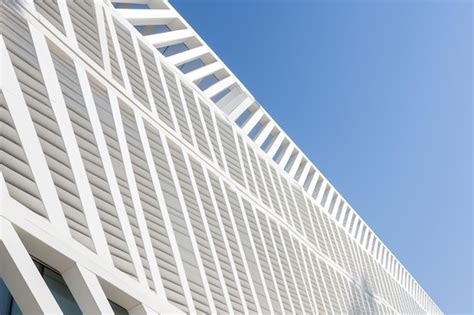 Premium Photo Angled Parallel Lines On The Facade Of A Modern Architecture Building Premium Photo Angled Parallel Lines On The Facade Of A Modern Architecture Building