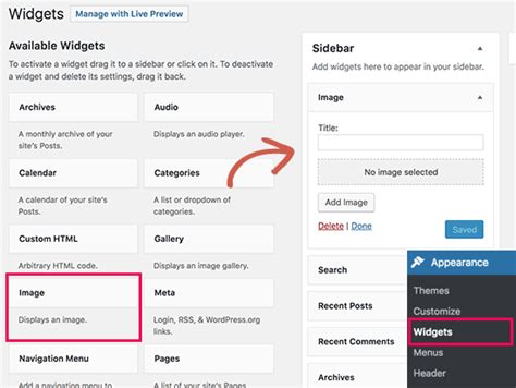 how to add an image in wordpress sidebar widget