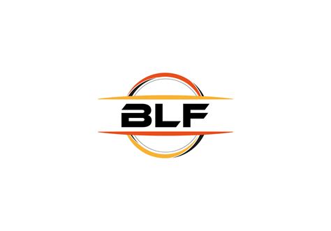 BLF Letter Royalty Ellipse Shape Logo BLF Brush Art Logo BLF Logo For A Company Business And