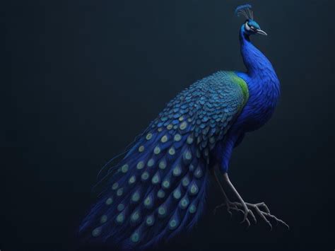 Premium Ai Image Peacock With Feathers