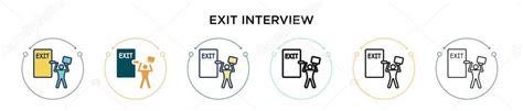 34 Exit Interview Icon Vector Images Depositphotos