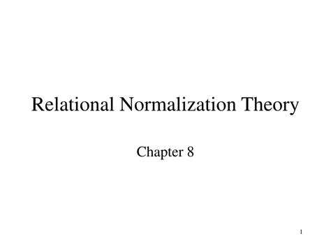 Ppt Relational Normalization Theory Powerpoint Presentation Free Download Id 8697014