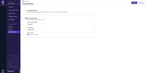 Using Custom Image Registries In A Chaos Experiment Litmus Docs