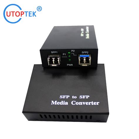 Dual Fiber 2 Port Sfp To Sfp Media Converter Singlemode To Multimode Converter Sfp Media
