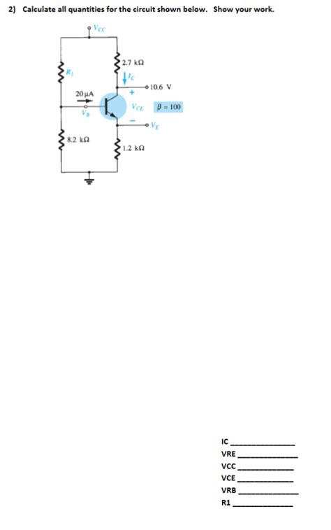 Solved Calculate All Quantities For The Circuit Shown Chegg